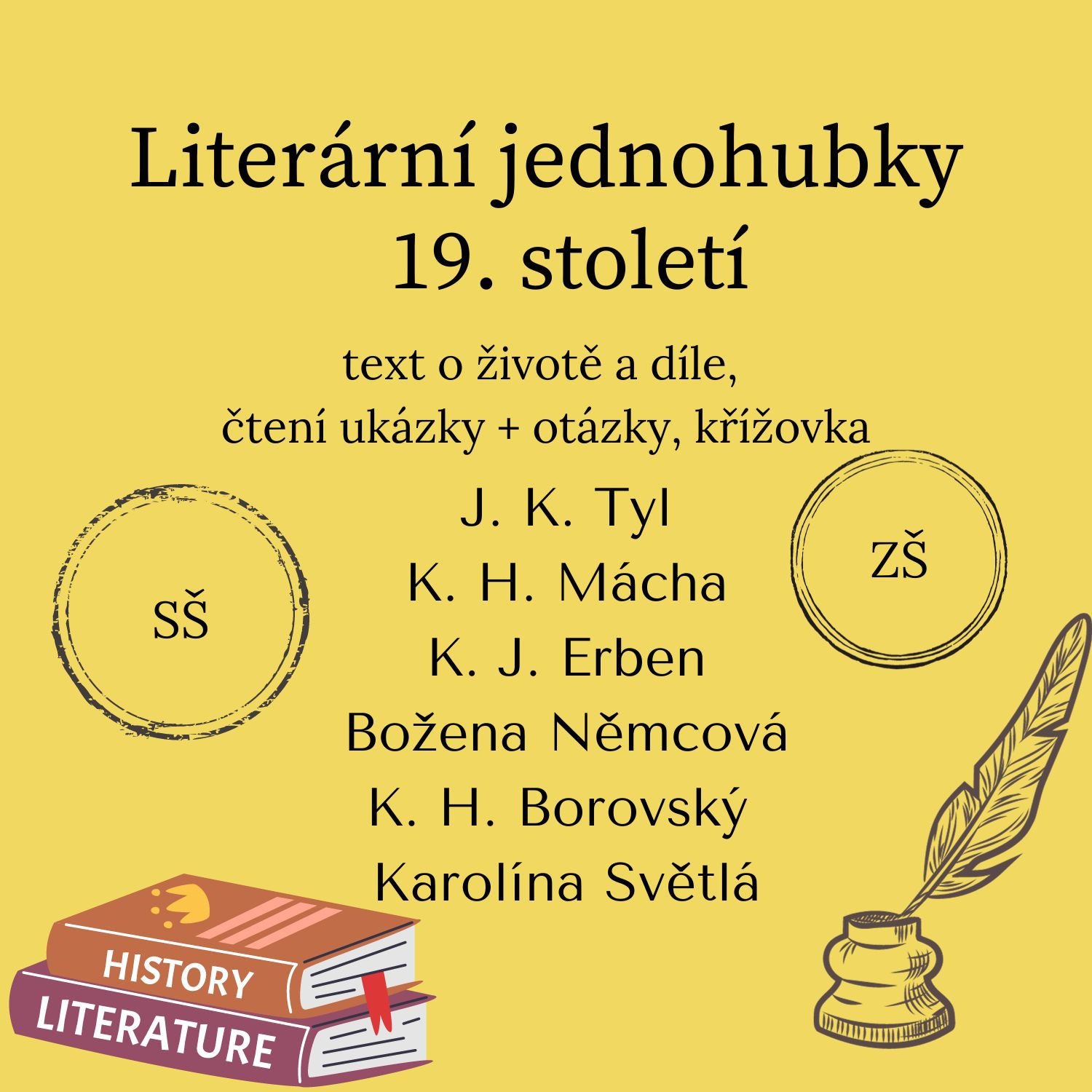 Literární jednohubky - Český jazyk - literatura | UčiteléUčitelům.cz